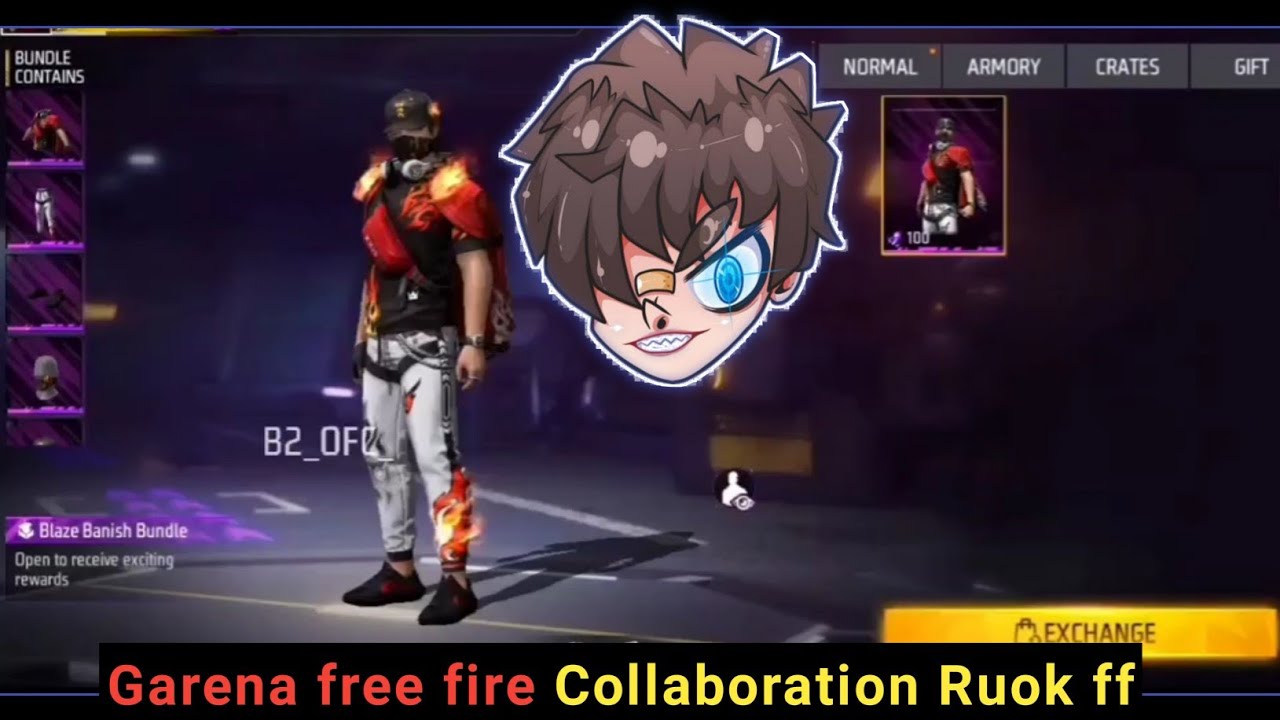 Garena collaboration with Ruok ff 🔥 Ruok ff Special Bundle @Ruok ff ...