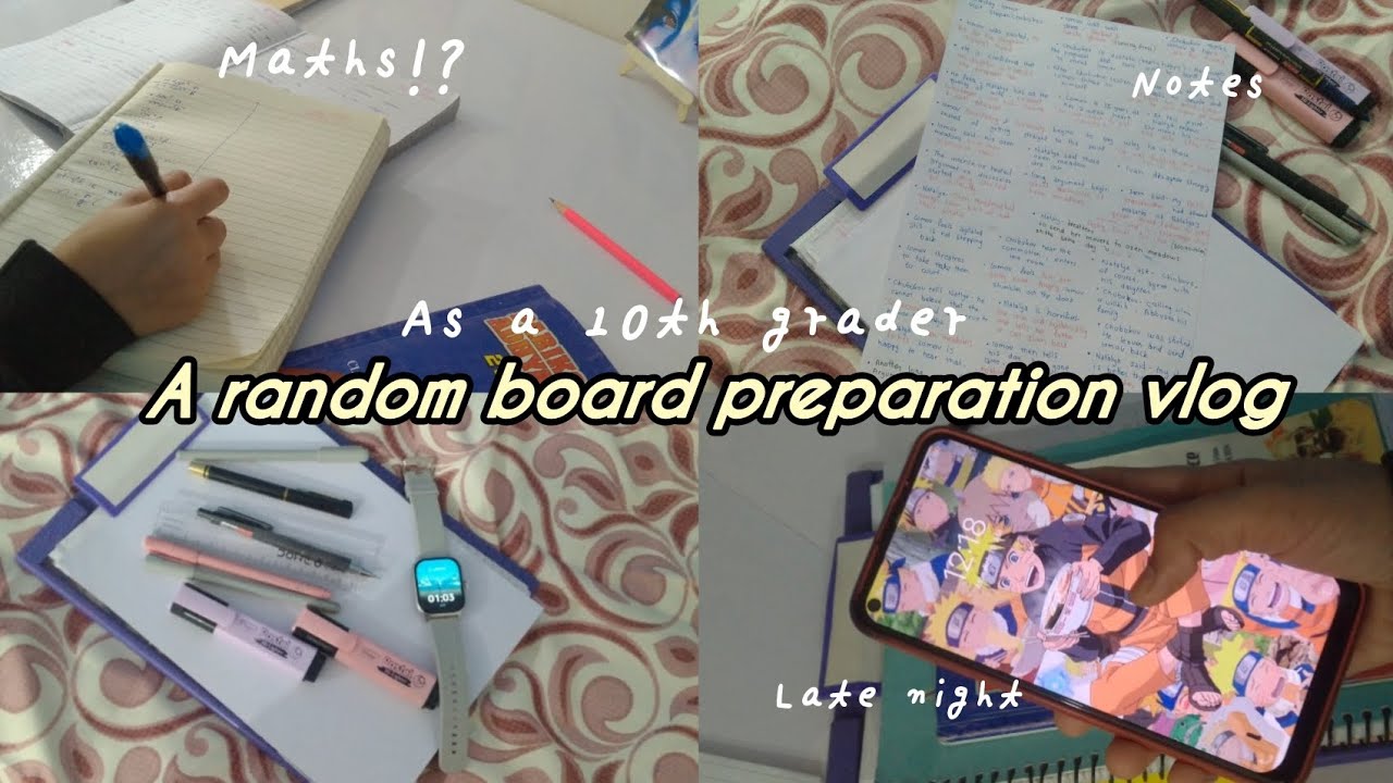 A random board preparation vlog as a 10th grader 😫 | #10thgrader #board ...