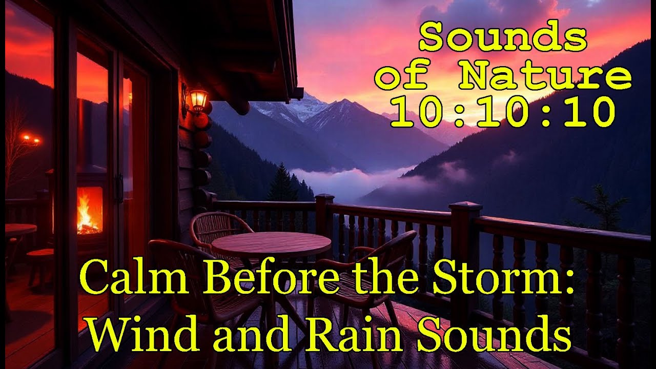 Calm Before the Storm: Wind and Rain Sounds - YouTube