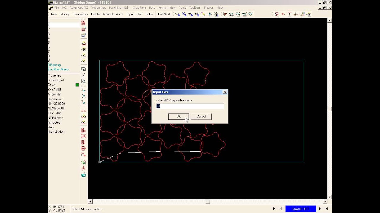 Learning Sigmanest--Advancednc bridge - YouTube