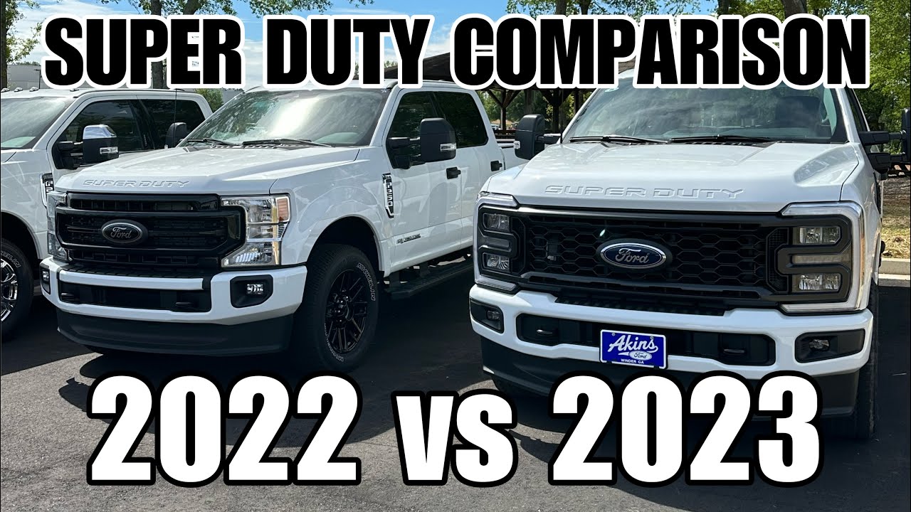 2022 vs 2023 Ford F-250 SUPER DUTY Comparison - YouTube