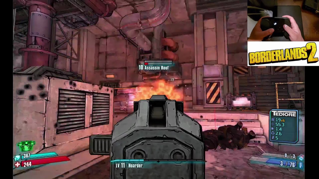 Borderlands 2 plays GREAT with a Steam Controller! (Hand Cam Gameplay ...