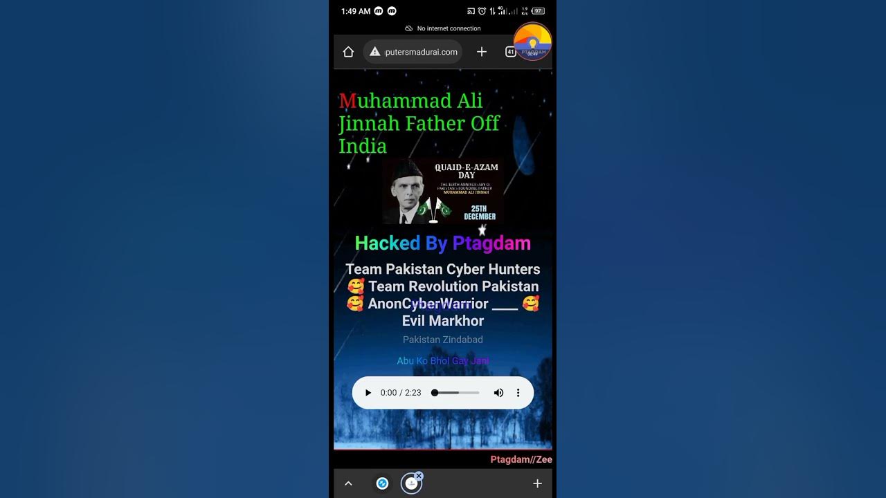 25 December Muhammad Ali Jinnah Day Some Indain Site Hacked 100 Just - YouTube