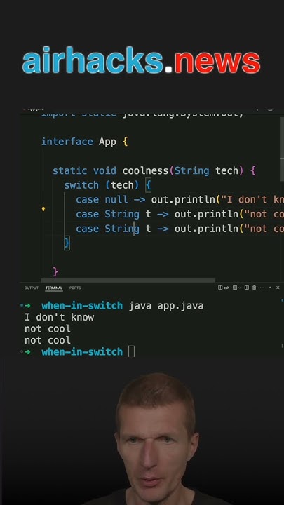 The Case For When In Switch Java Shorts Coding Airhacks Youtube