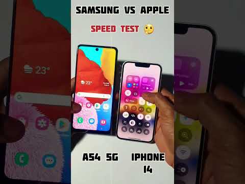 Samsung A51 5g vs Iphone 14 🤡           # Speed test 🤔🤕