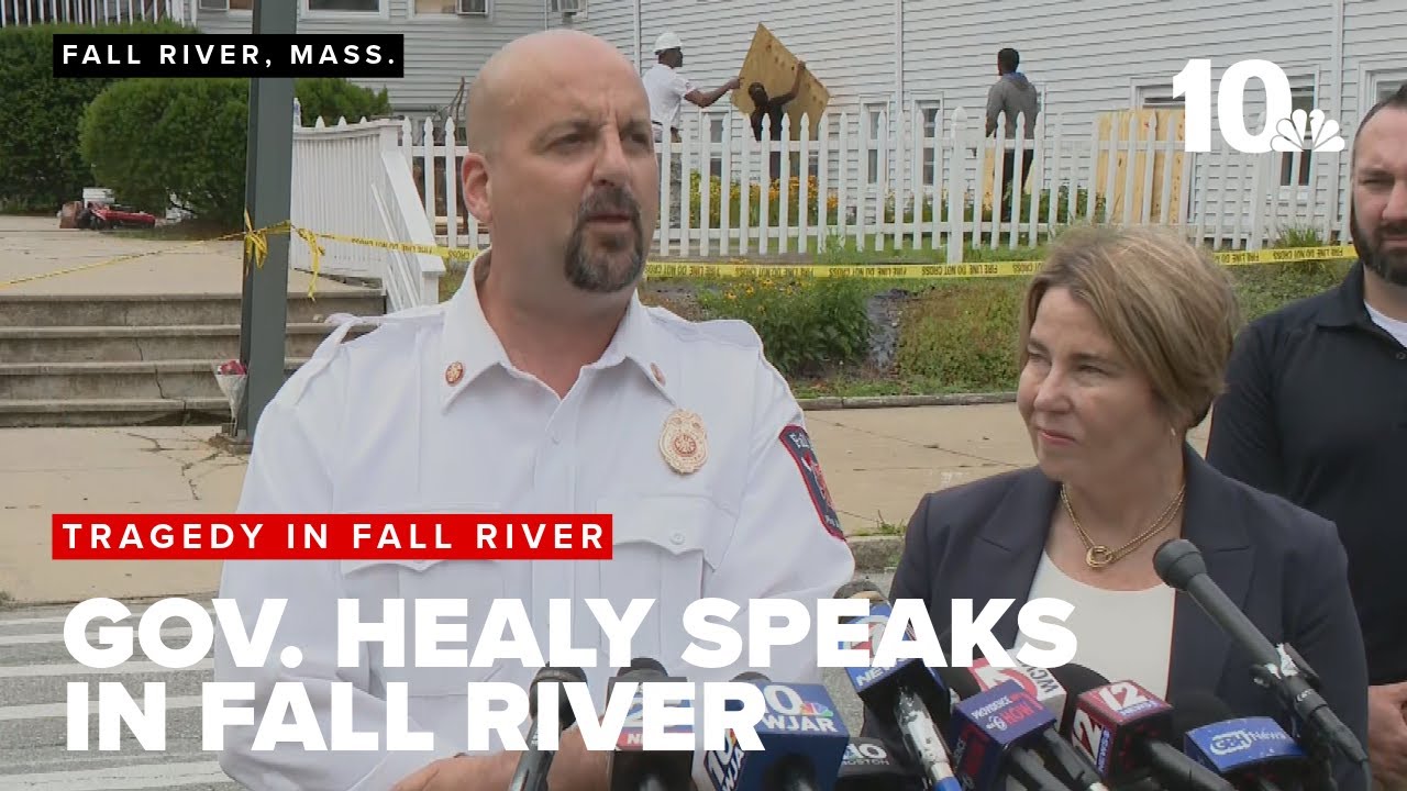Massachusetts Gov. Maura Healy arrives at scene of deadly fire in Fall ...