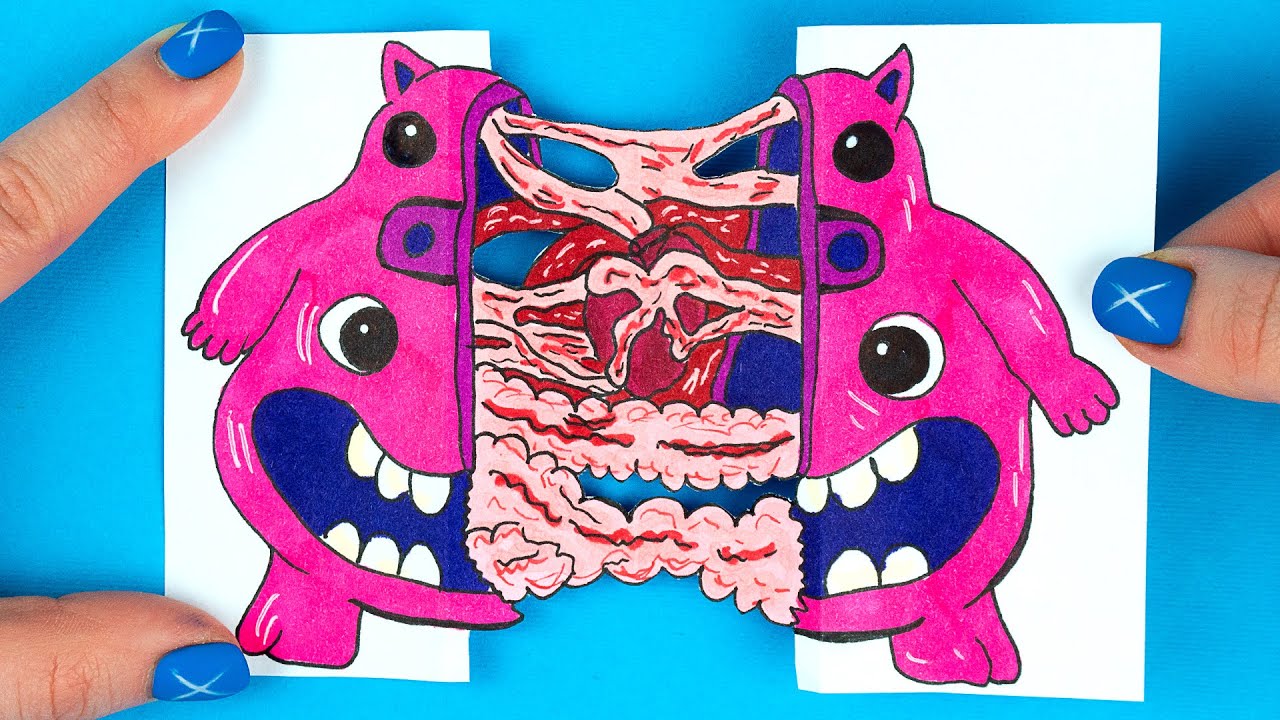 Drawing CHEF PIGSTER Transformation DIY | GARTEN OF BANBAN 3 - YouTube