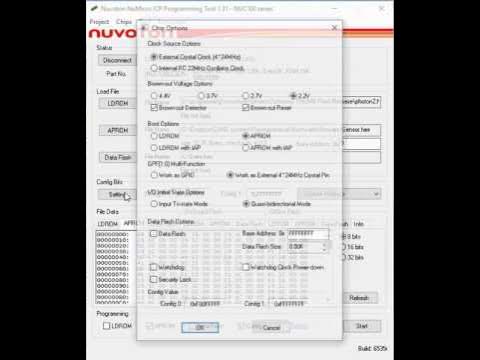 Nuvoton NuMicro ICP Tool - YouTube