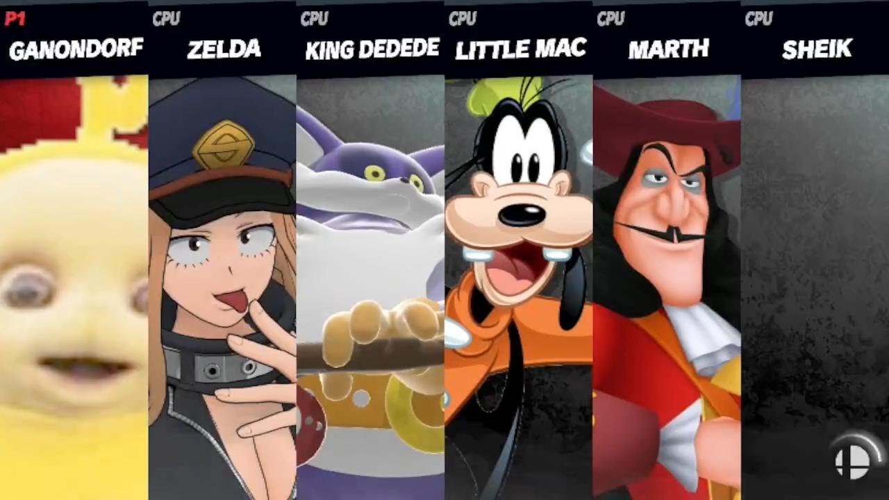 Laa Laa vs Camie vs Big the Cat vs Goofy vs Captain Hook vs Ladybug ...