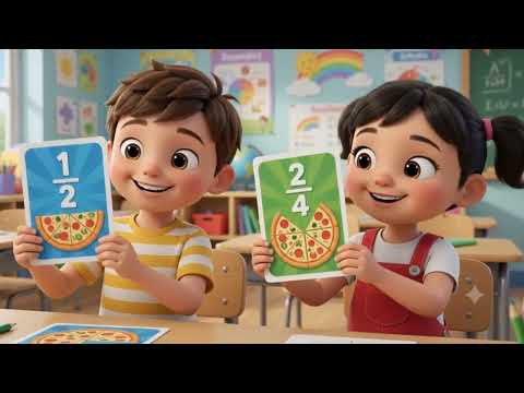 Equivalent Fractions Made EASY! 🍕 | Learn Fractions