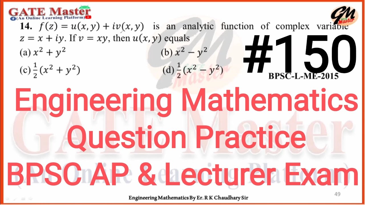#150 Daily Question Practice of Engineering Mathematics for BPSC ...