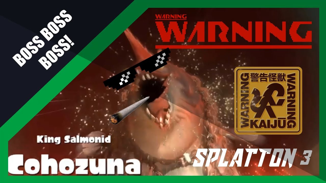 SPLATOON 3 | MY FIRST ENCOUNTER | KING SALMONID | COHOZUNA | BOSS - YouTube
