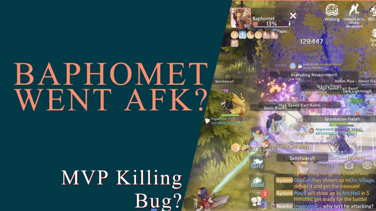 Ragnarok Origins Global | Baphomet MVP Bug? - YouTube