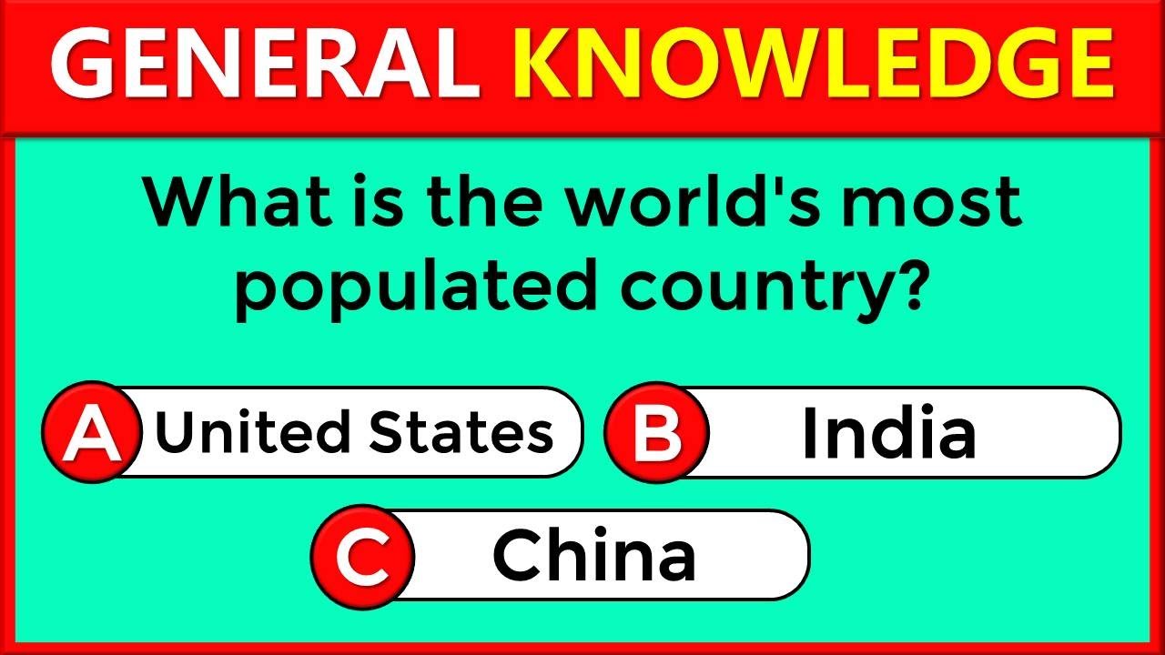 30 General Knowledge Questions! How Good Is Your General Knowledge? # ...