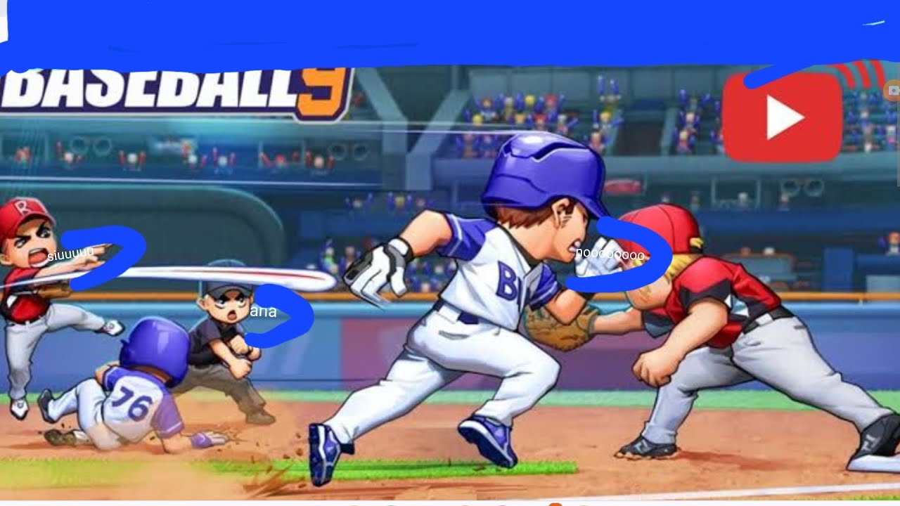 jugando baseball 9 el ampayer dice aña - YouTube