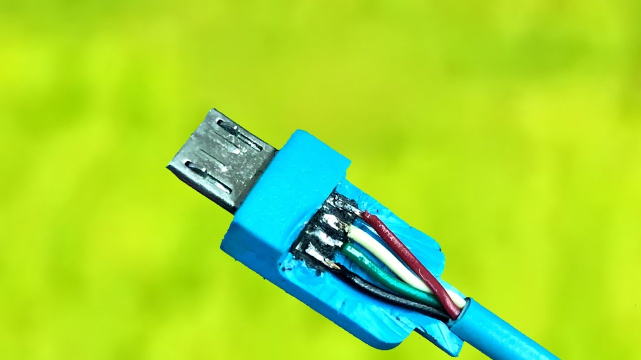 That's why you shouldn't throw away your old usb cable, but fix it ...