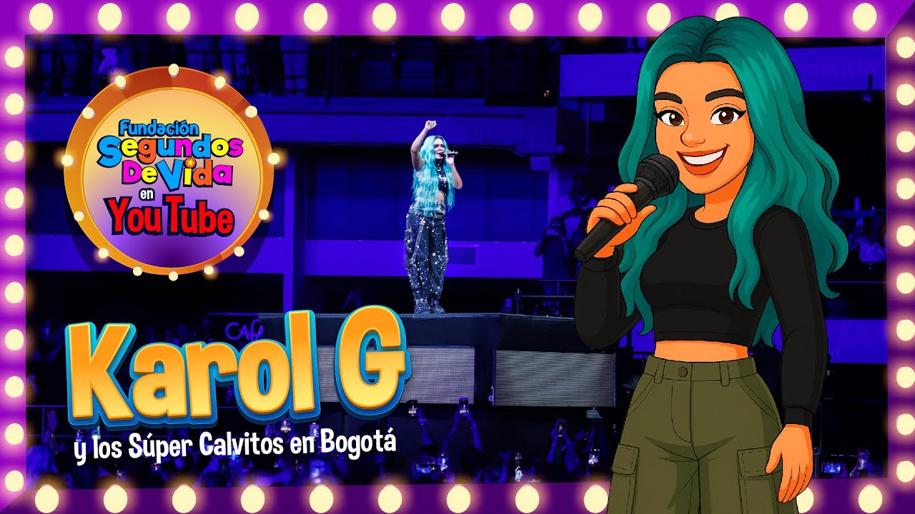 Karol G y los Súper Calvitos en Bogotá - YouTube
