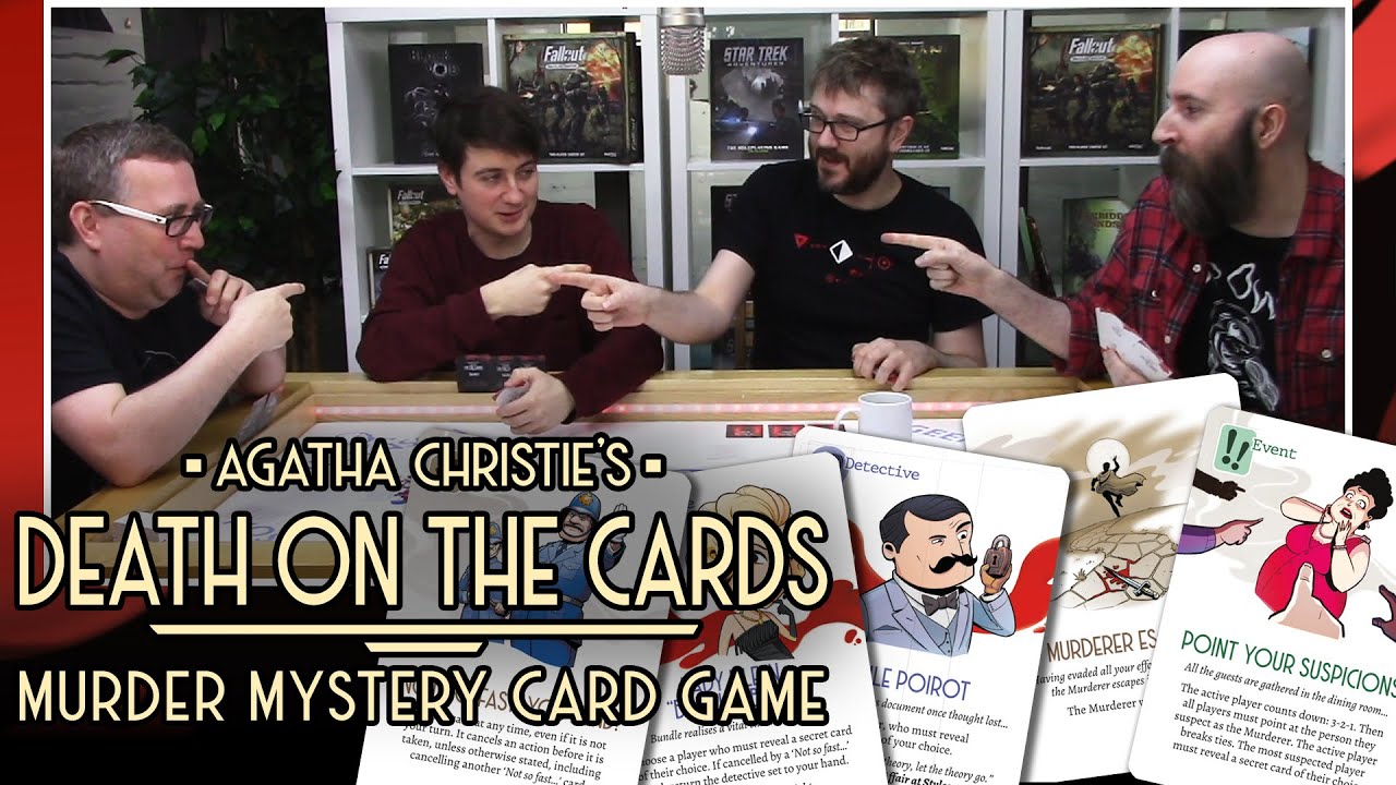 Agatha Christie's Death on the Cards - Murder Mystery Card Game - YouTube