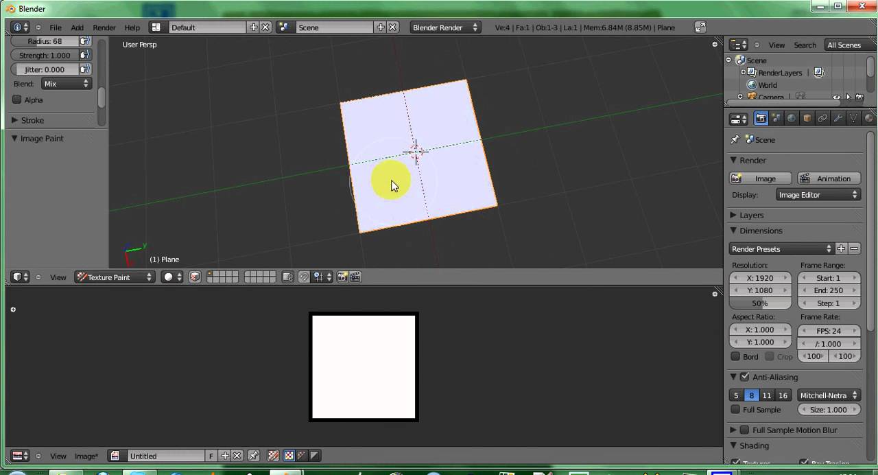 Hiberts blender tutorials - create a grid texture - YouTube