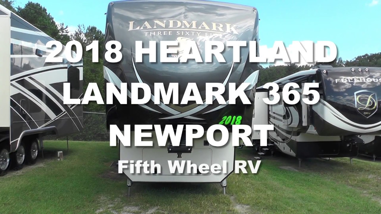 2018 Heartland Landmark 365 NEWPORT Fifth Wheel RV - YouTube
