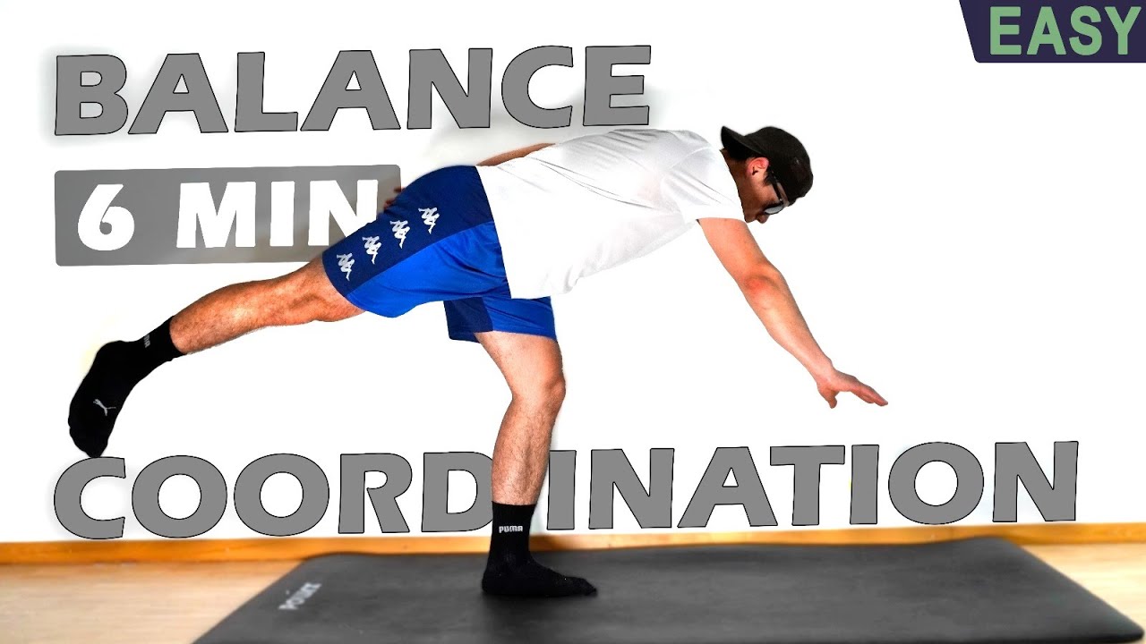6 MIN BALANCE & COORDINATION WORKOUT | WITH TENNIS BALL - YouTube