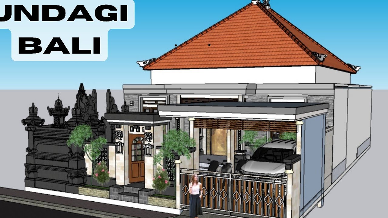 Rumah bali modern minimalis merajan dan garasa seauai asta kosla kosali ...
