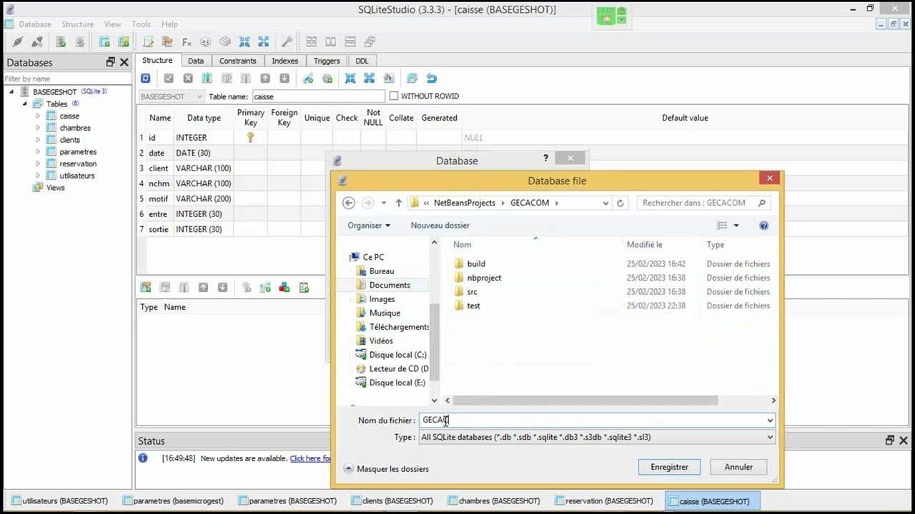 #N°11 CREATION DE BASE DE DONNEES SQLITE - YouTube