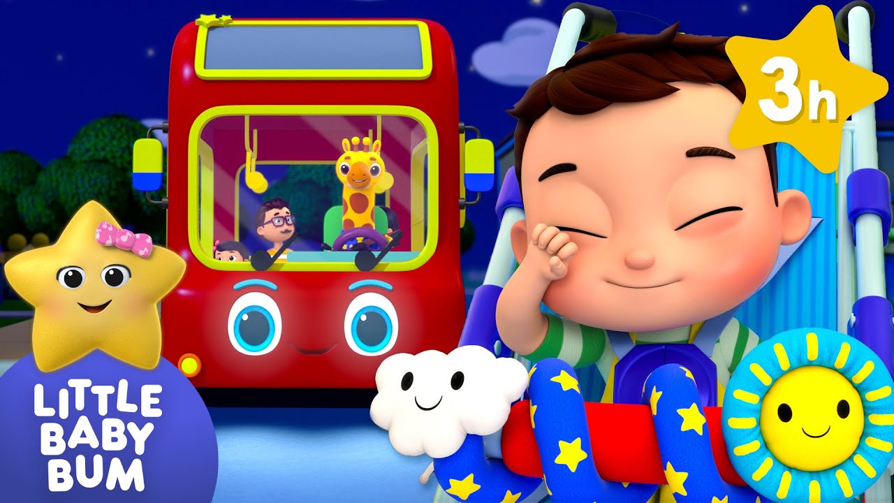 Go to Sleep on the Bus🌠 | 🚌Wheels on the BUS Songs! 🚌 Nursery Rhymes ...