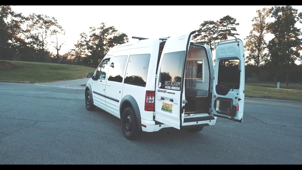 Ford Transit Connect Camper Van Fly Around | Cinematic - YouTube
