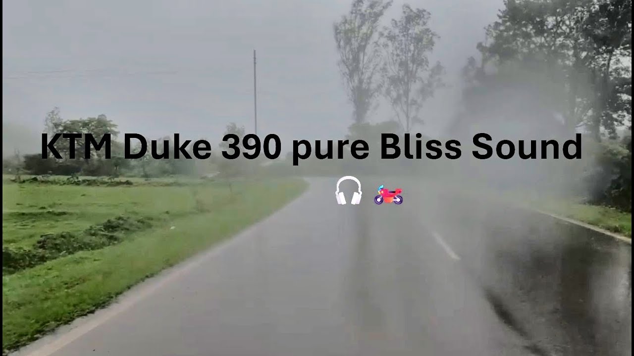 Duke 390 Pure Bliss Sound | Monsoon Rainy Weather | Rain Track - YouTube