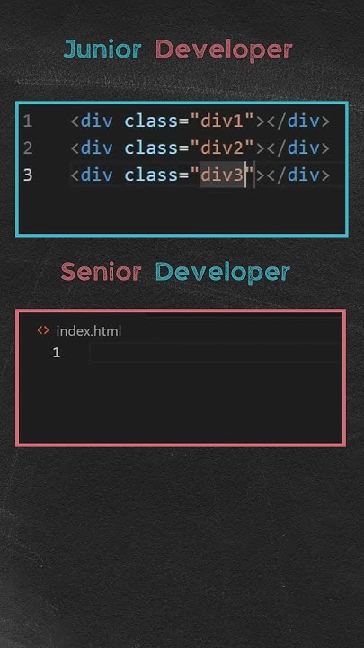 Junior VS Senior Developer 👩‍💻 #JuniorDeveloper #SeniorDeveloper #Coding #ProgrammingLife ...