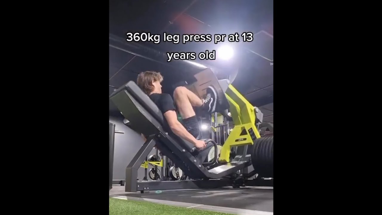 He can leg press 360kg.. - YouTube