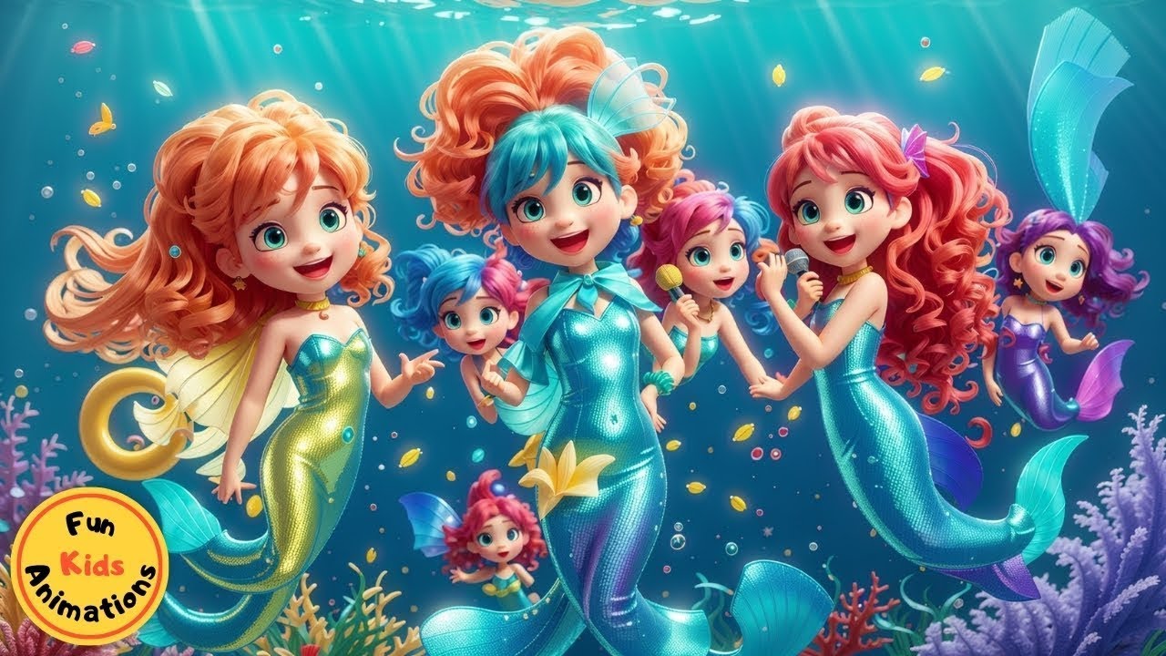 Mermaid Song - Fun and Colorful Ocean Adventure for Kids! Nursery ...