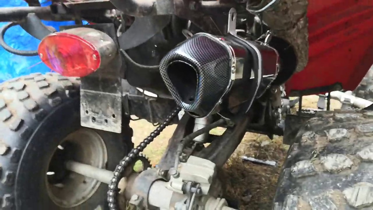 quad atv Replica Fake AKRAPOVIC anodizing exhaust no db killer adly ...