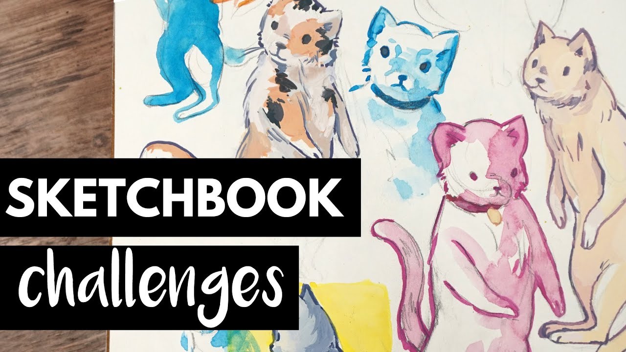 6 Challenges to Fill Your Sketchbook - YouTube