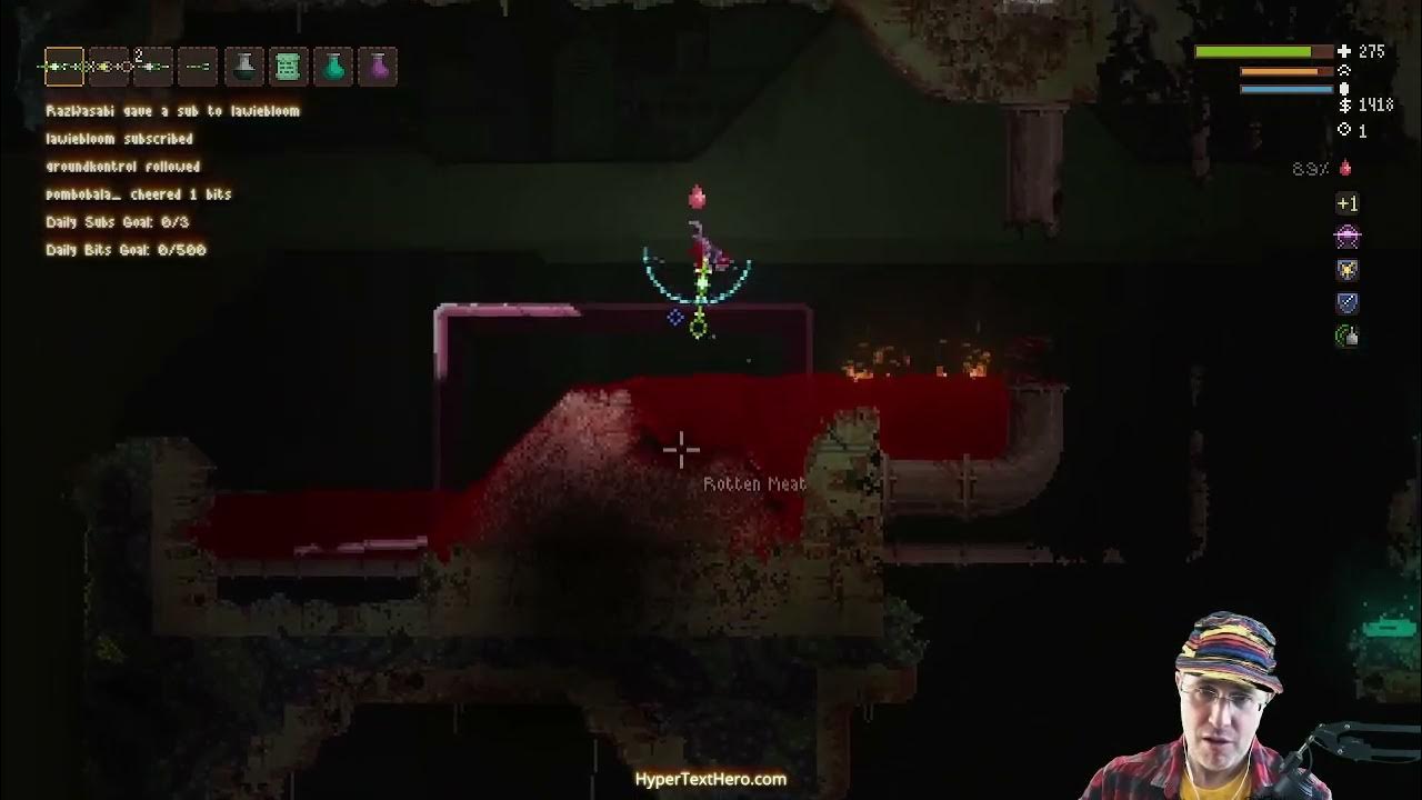 Heart hidden under rotten meat - Noita - YouTube