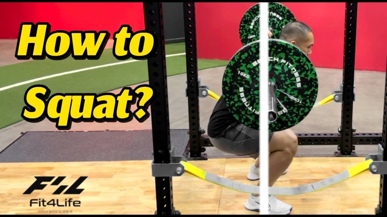 How to squat step-by-step ? - YouTube