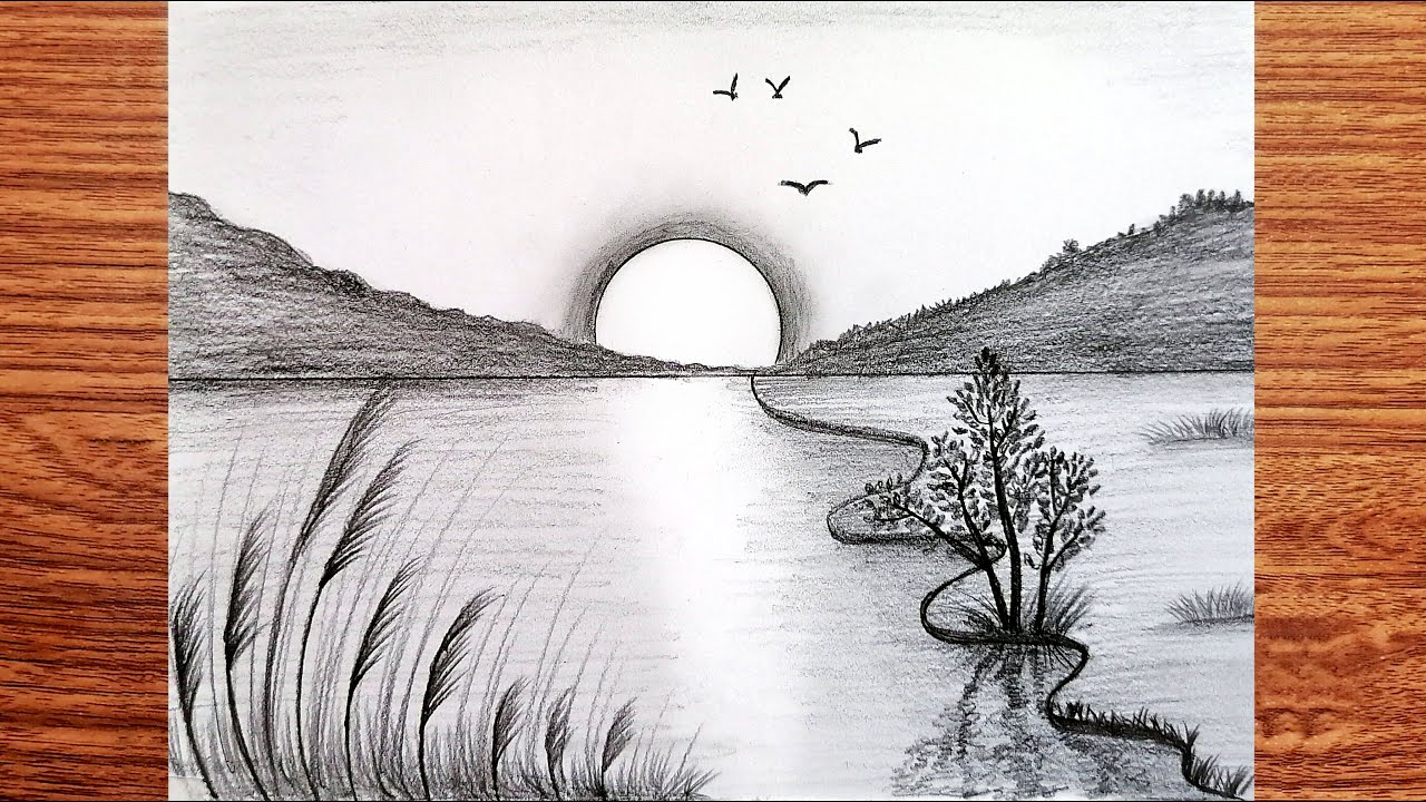 ASMR | Landscape Design Drawing with Pencil, soothing sounds (No ...