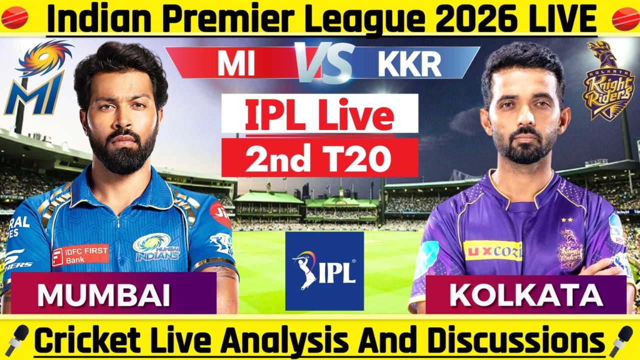 Kkr Vs Mi 2nd Match Live Score Analysis And Commentary Youtube 1807