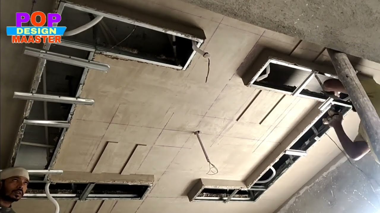 How To Make P O P Ceiling Design , - YouTube