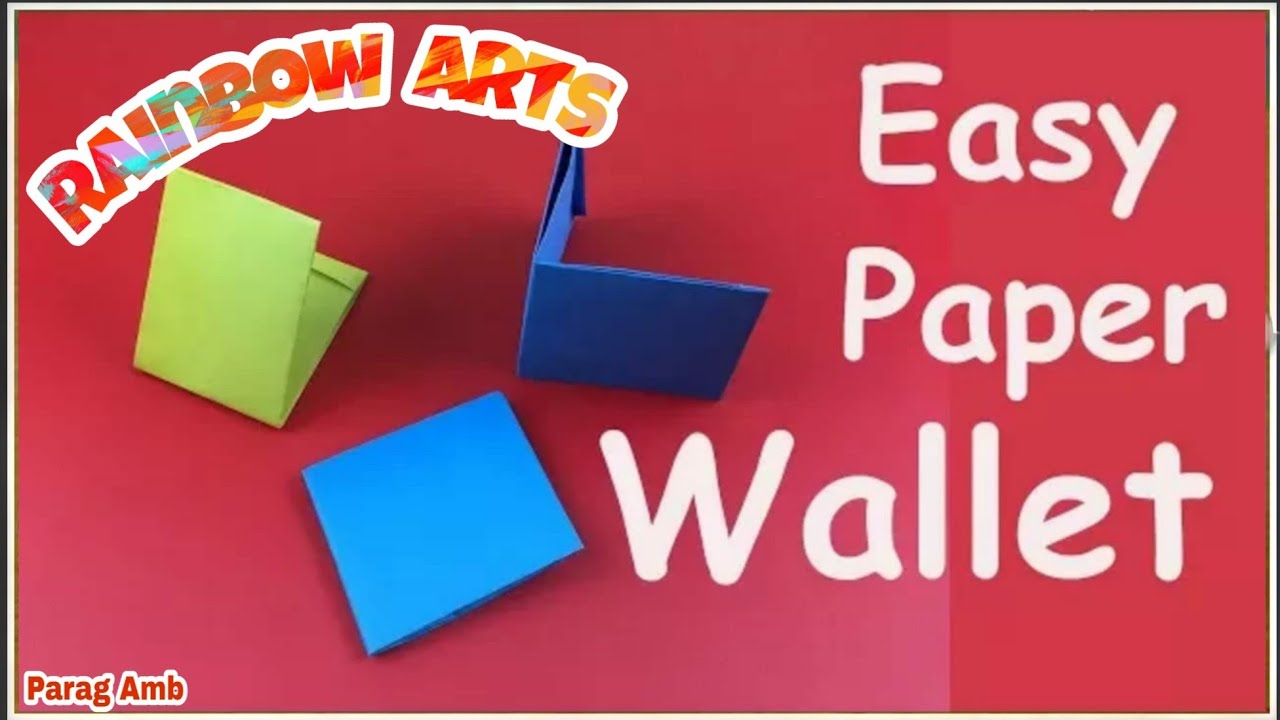 How to Make Paper Wallet | Rainbow Arts | DiY n Craft - YouTube