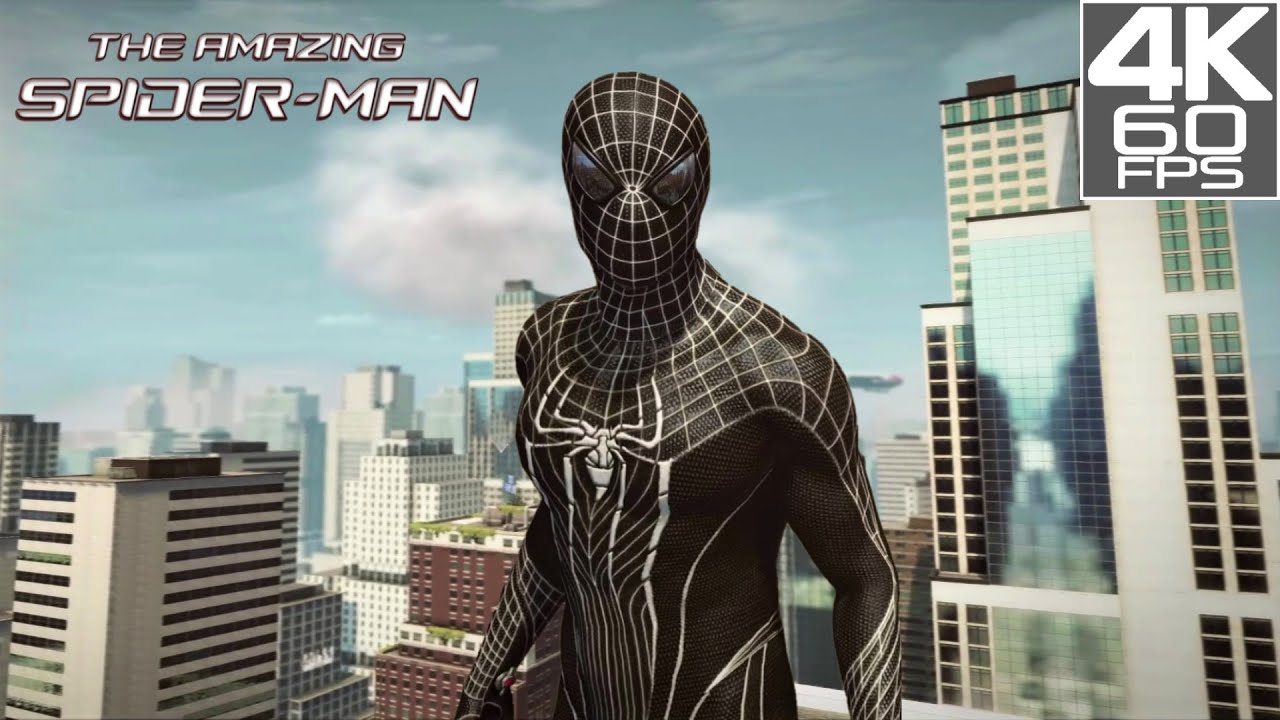 The Amazing Spider-man - Amazing Black Suit Free Roam Gameplay (4k