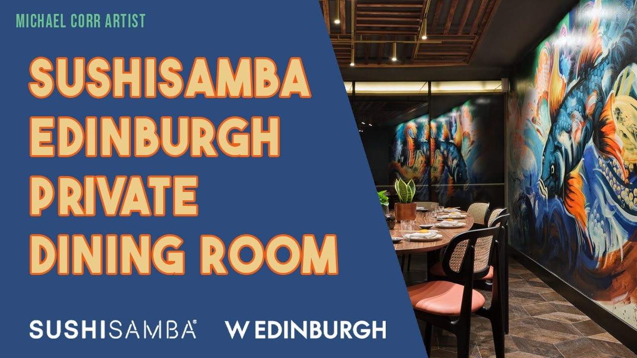 Private Dining Room Mural for SUSHISAMBA Edinburgh & W Edinburgh ...