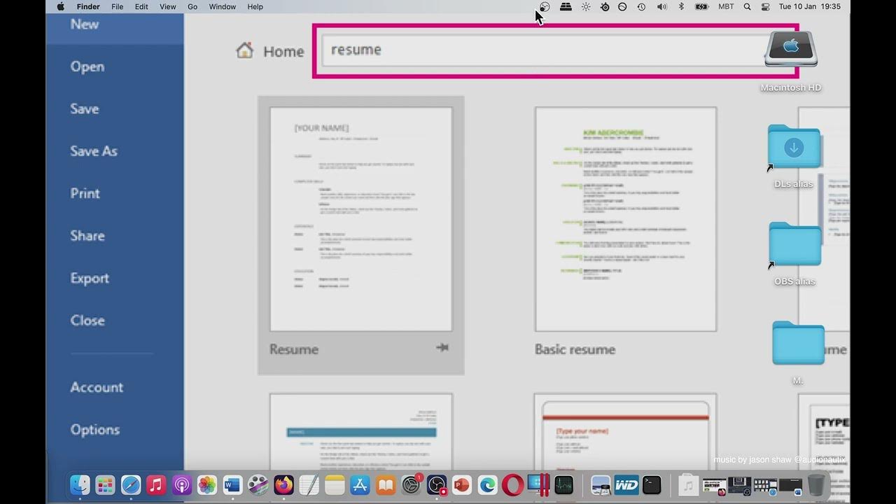 Resume CV Template Builder & Optimizer MAC OS add-in/add-on/plugin WORD - YouTube