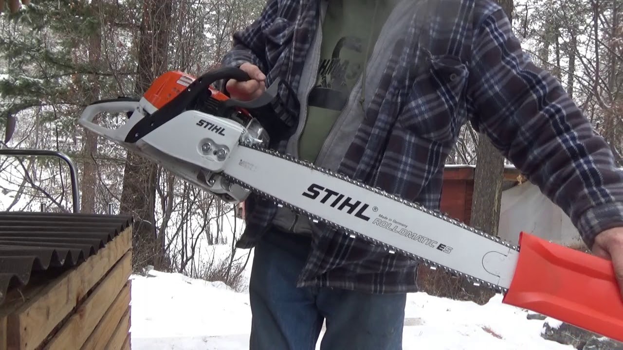 MS261C & MS 391 Stihl Close up look and start up, Brand new saws - YouTube