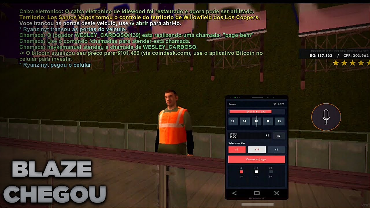 A BLAZE CHEGOU NA CIDADE!!! UNDERGROUND RP!!! - YouTube