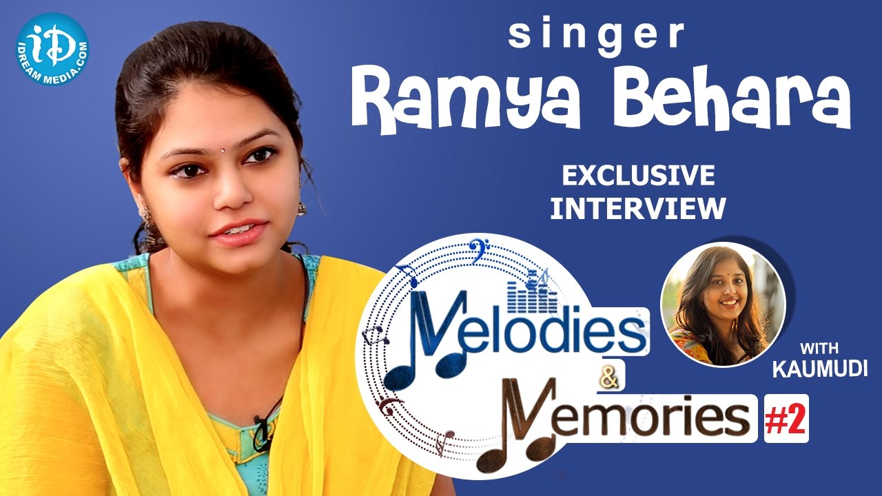 Singer Ramya Behara Exclusive Interview || Memories & Melodies - YouTube