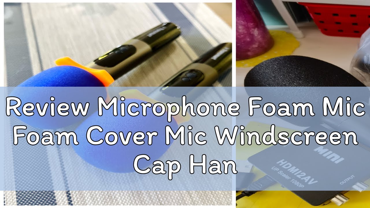 Review Microphone Foam Mic Foam Cover Mic Windscreen Cap Handheld ...