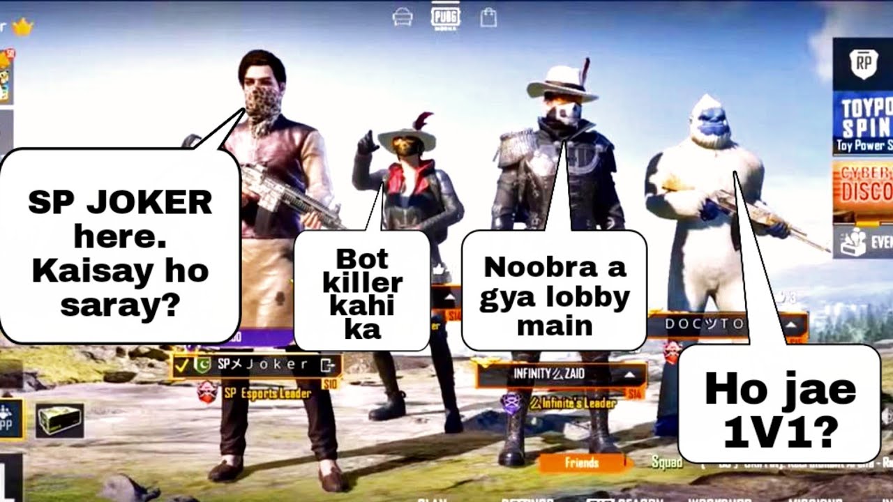 Sp joker is in my lobby || intense match || pubg mobile || Doctor ...