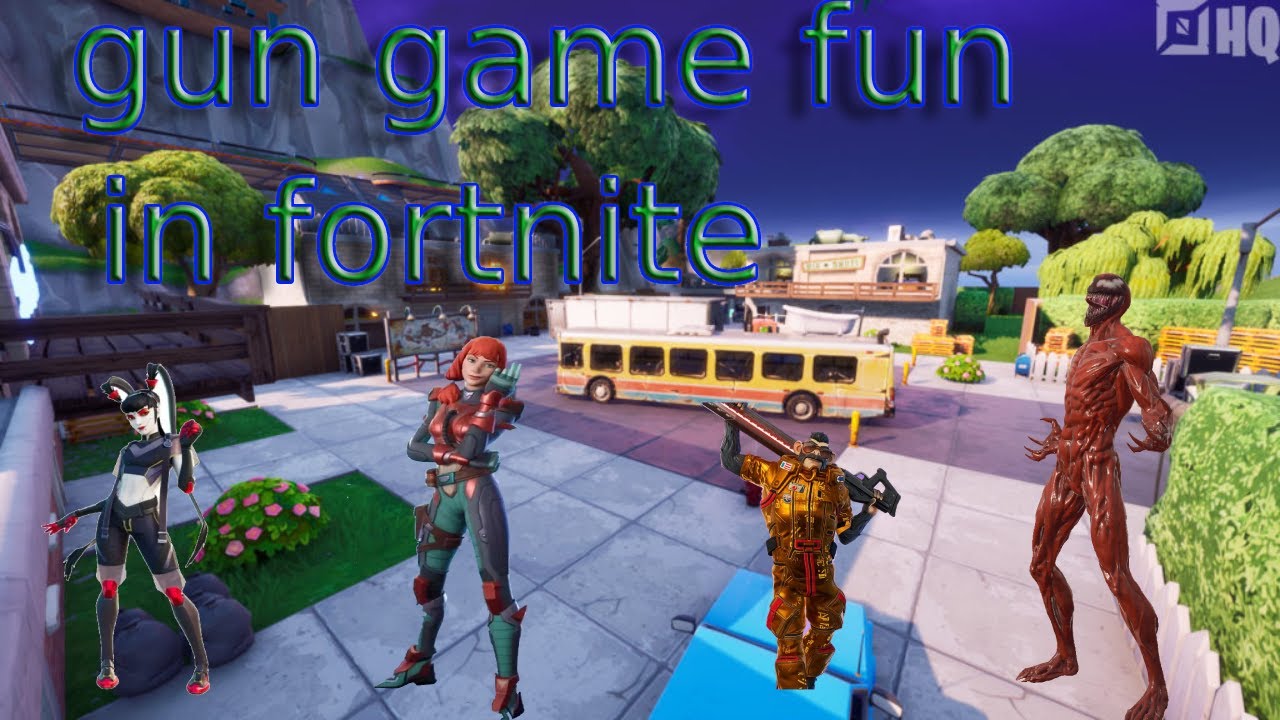 fortnight gun game is so fun with friends - YouTube